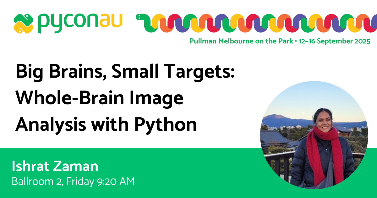 Big Brains, Small Targets: Whole-Brain Image Analysis with Python—PyCon AU 2025